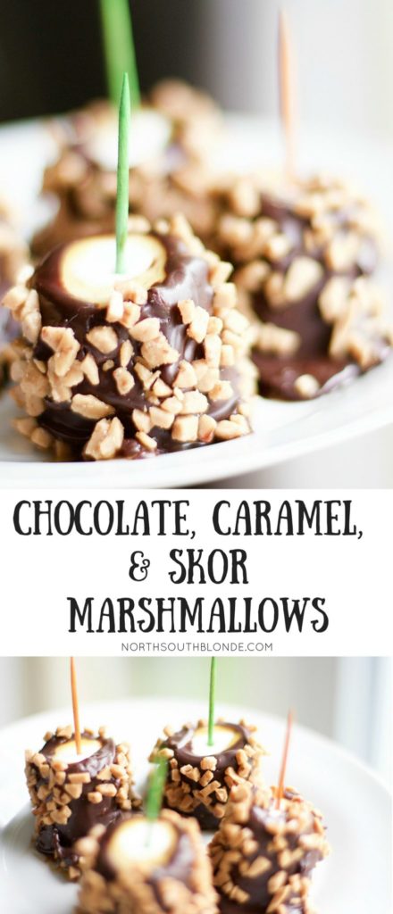 Chocolate, Caramel, and Skor Marshmallows