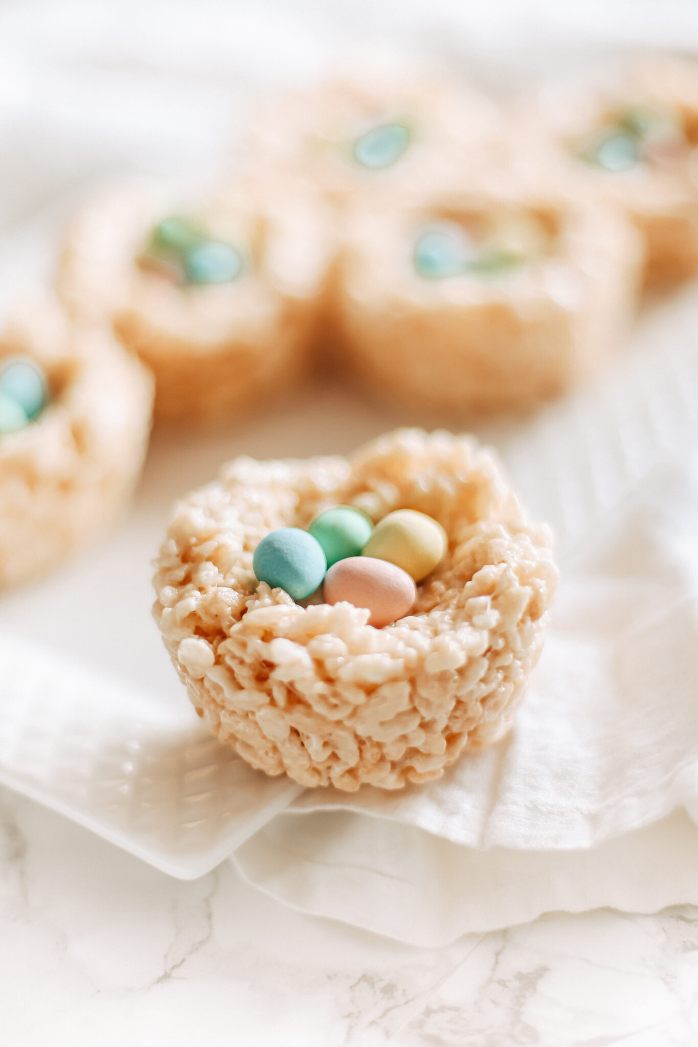 Easter Rice Krispie & Chocolate Mini Egg Nests