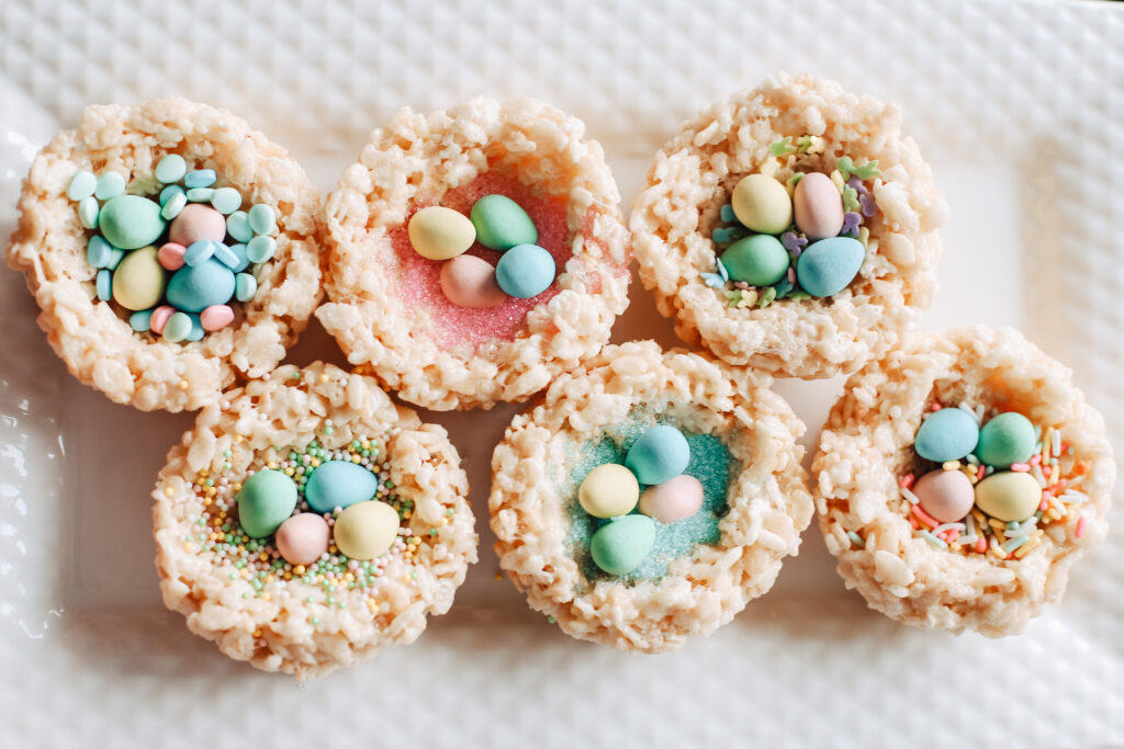 Easter Rice Krispie & Chocolate Mini Egg Nests
