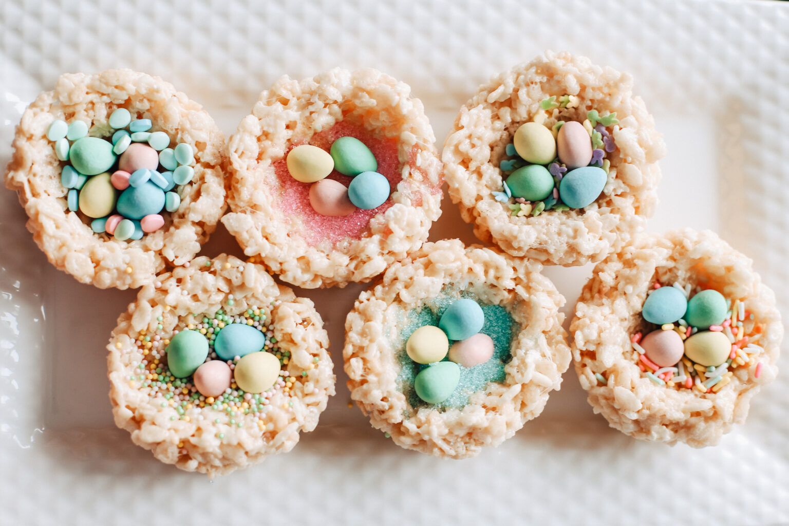 Easter Rice Krispie & Chocolate Mini Egg Nests