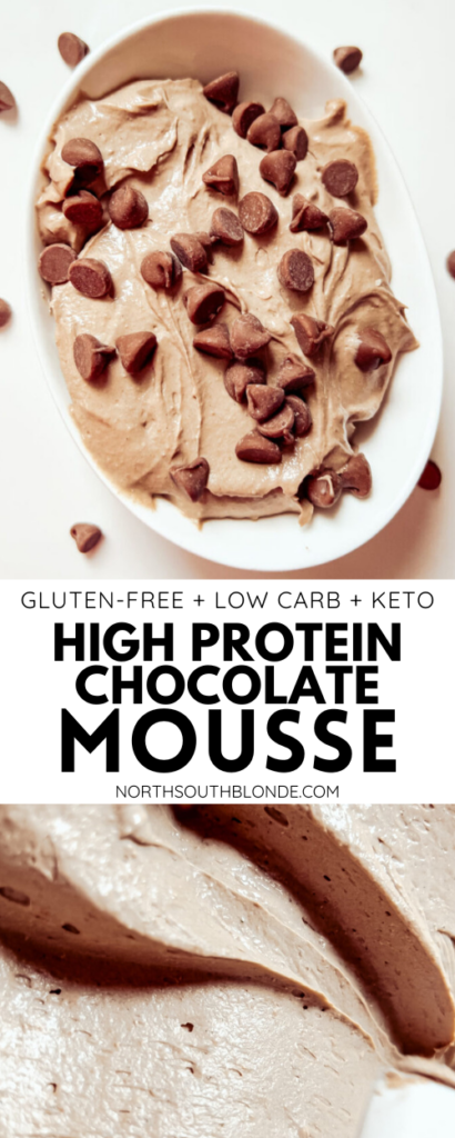 High Protein Chocolate Mousse Gf Low Carb Keto